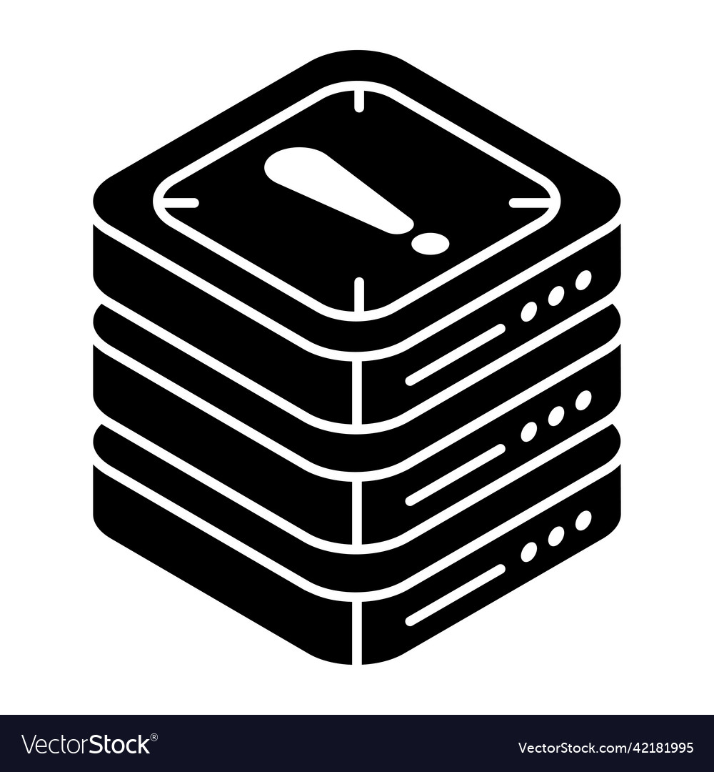 Database Error Royalty Free Vector Image Vectorstock