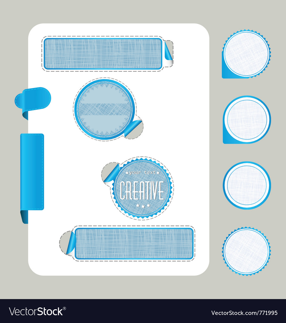 Labels Royalty Free Vector Image - VectorStock