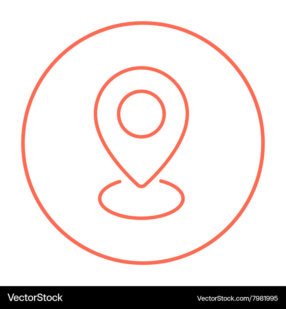 Navigator guide itinerary line icon Royalty Free Vector