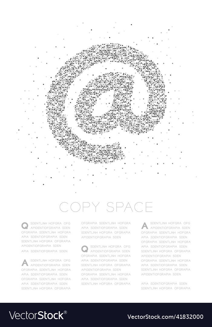 Abstract geometric circle dot pixel pattern Vector Image