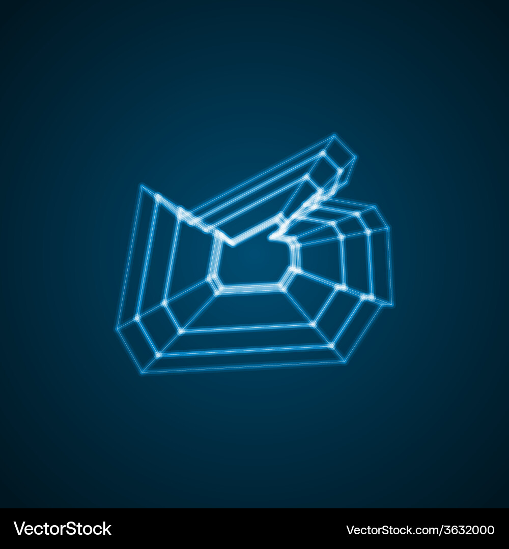 Abstract symbol of like Royalty Free Vector Image
