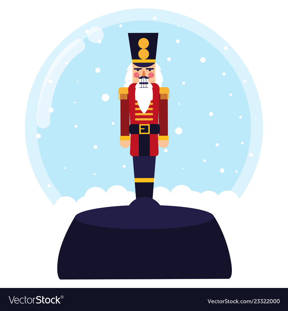 Christmas nutcracker design Royalty Free Vector Image