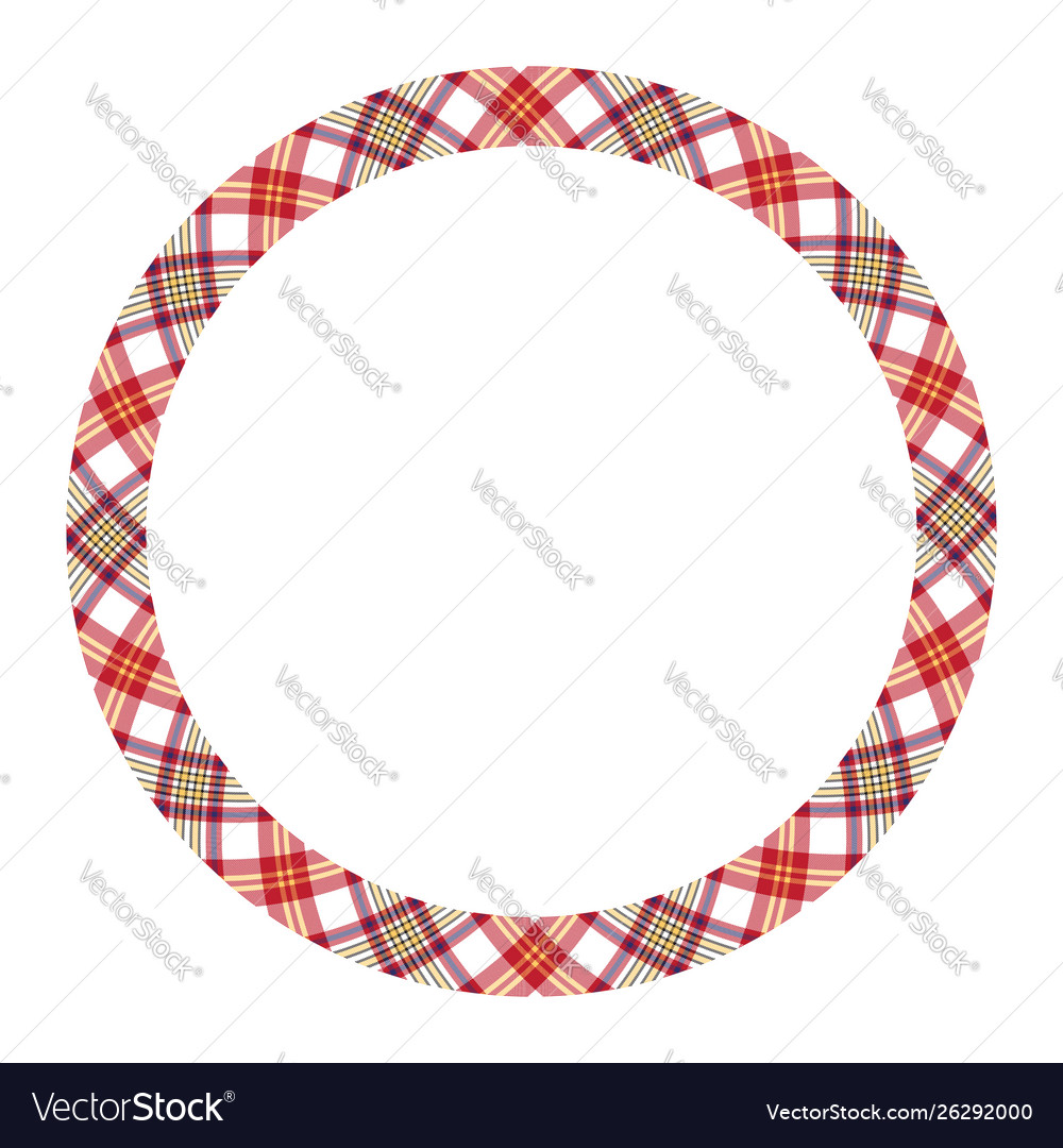 Circle borders and frames round border pattern Vector Image
