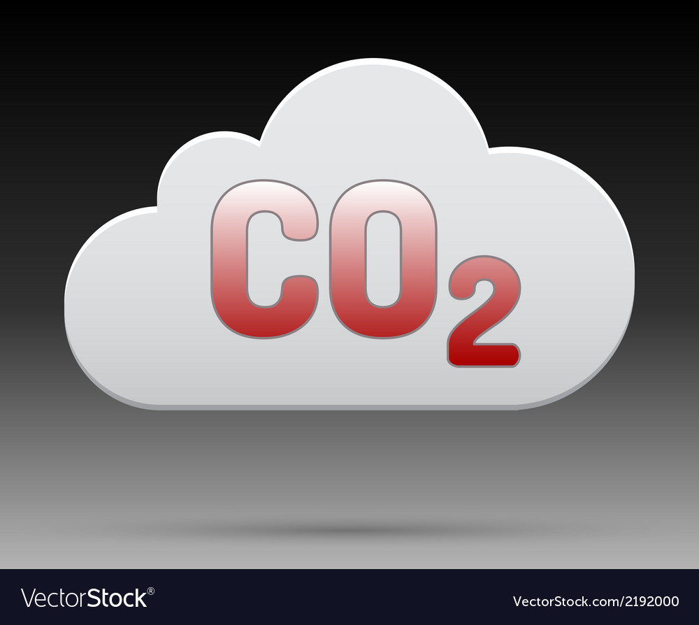 Co2 cloud Royalty Free Vector Image - VectorStock