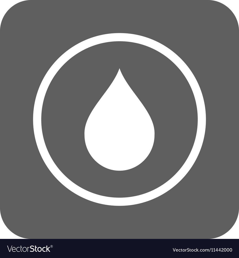 Drop Flat Squared Icon Royalty Free Vector Image