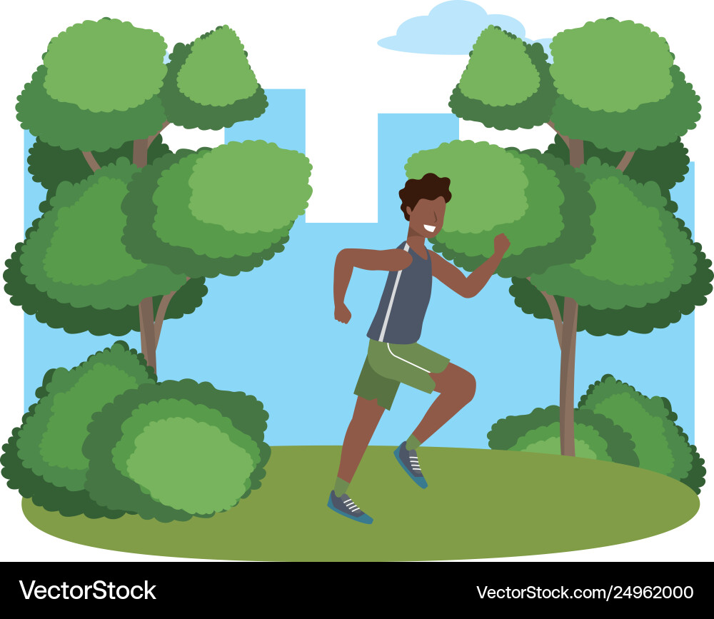 Fitness sport train cartoon Royalty Free Vector Image