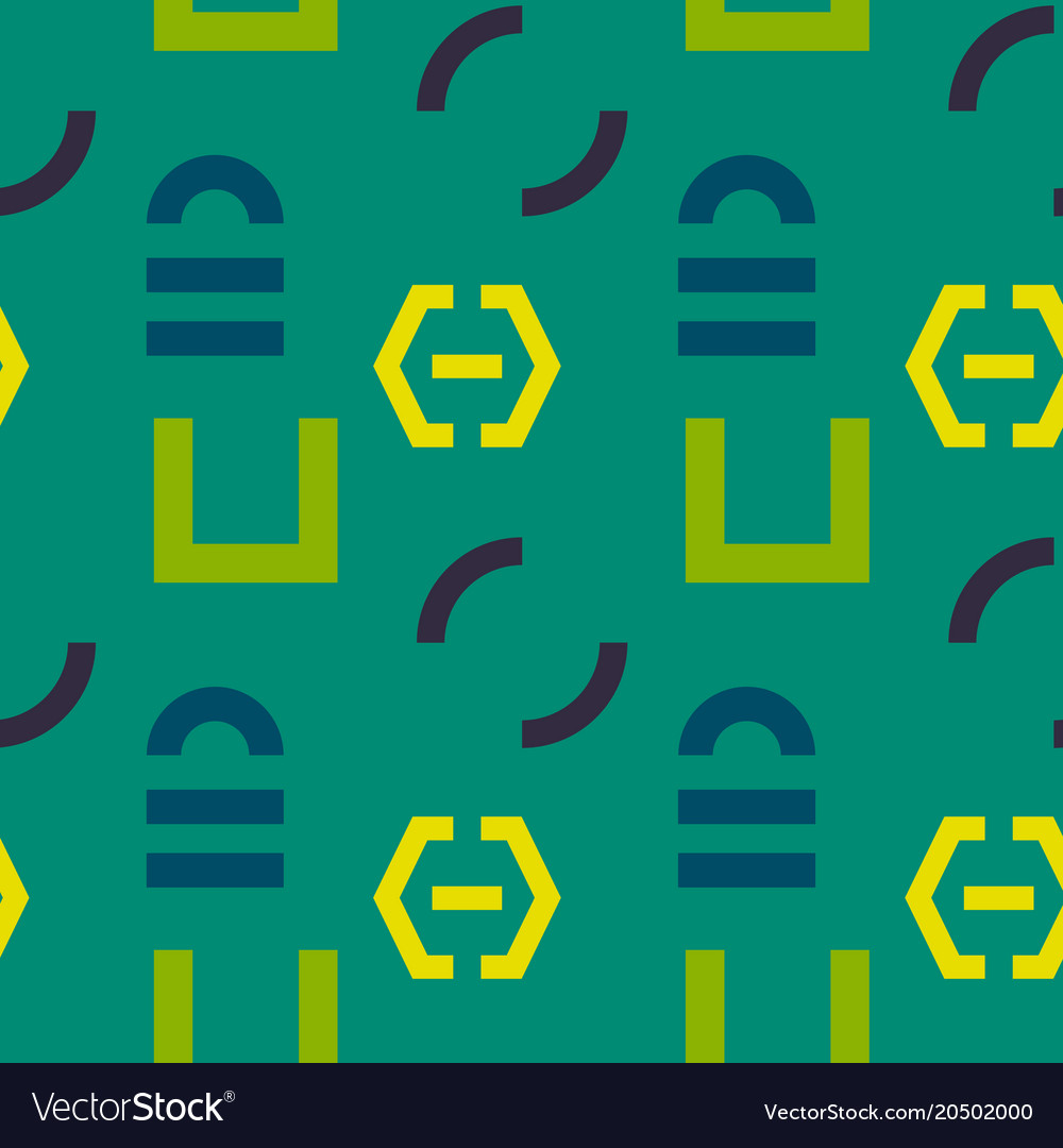 Interlock graphic seamless pattern Royalty Free Vector Image
