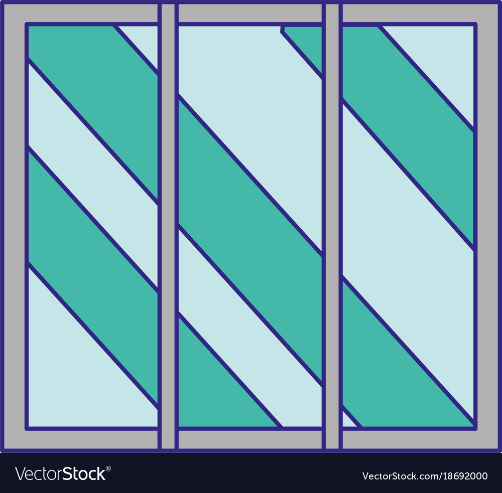 Isolated window design Royalty Free Vector Image