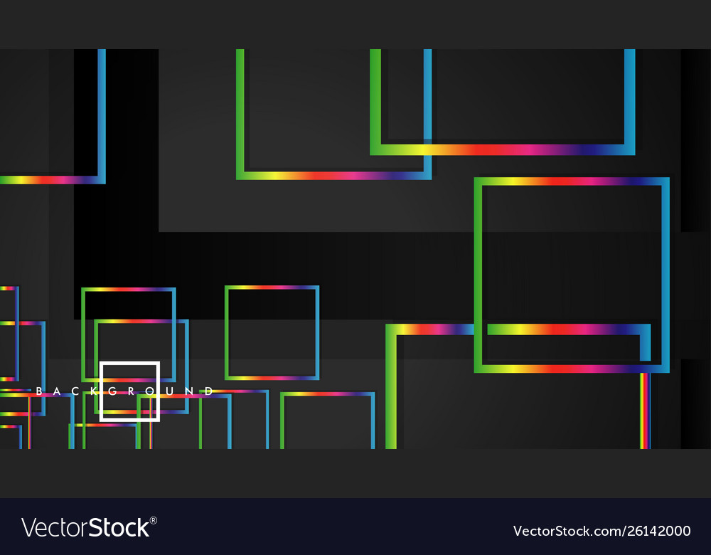 Modern abstract squares backgrounds with a black Vector Image