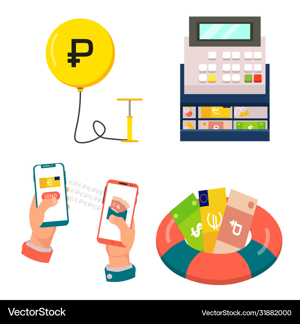 Money exchange symbol icon Royalty Free Vector Image