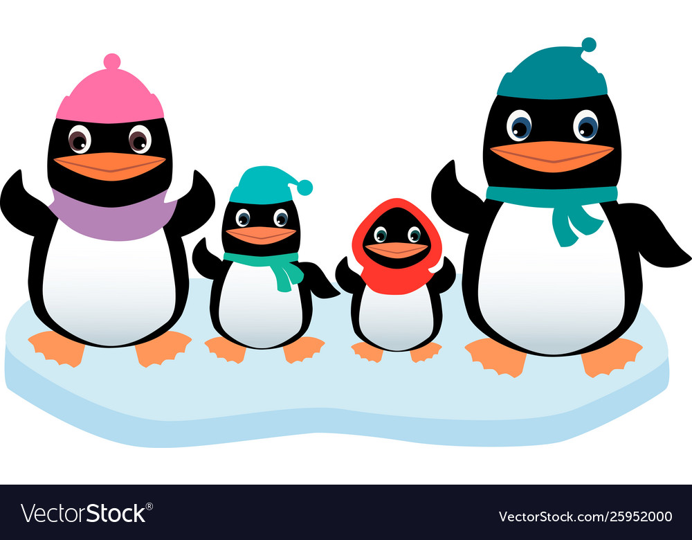Penguins Royalty Free Vector Image - VectorStock