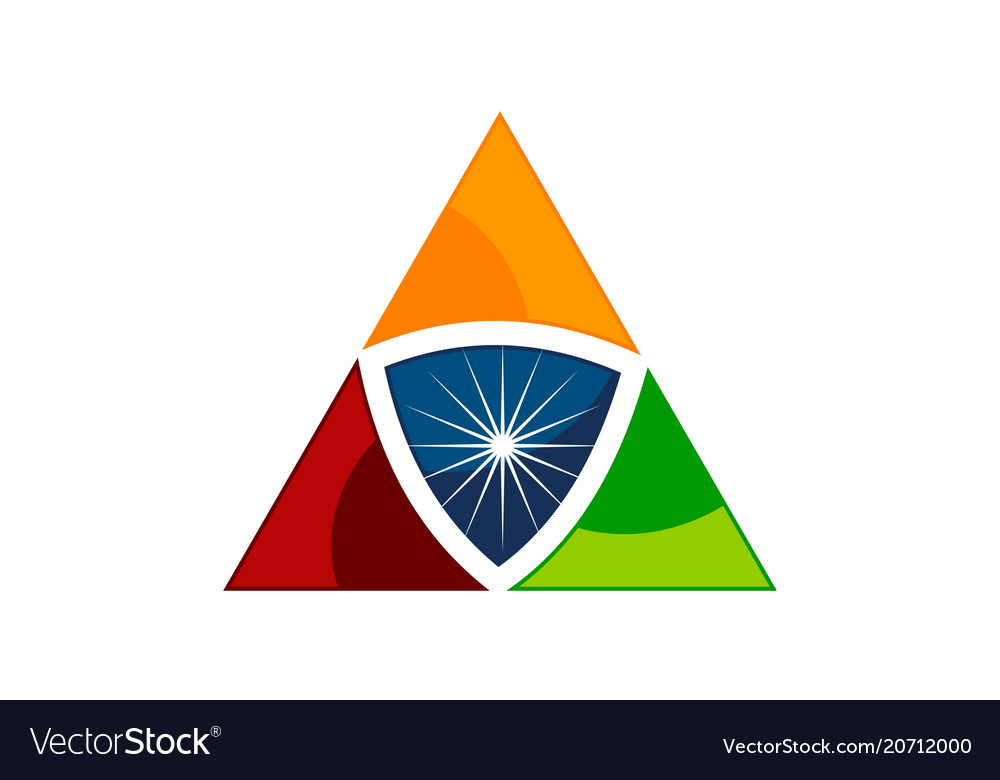 Triangle security Royalty Free Vector Image - VectorStock