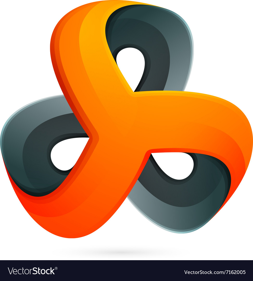 Abstract triangle logo Royalty Free Vector Image