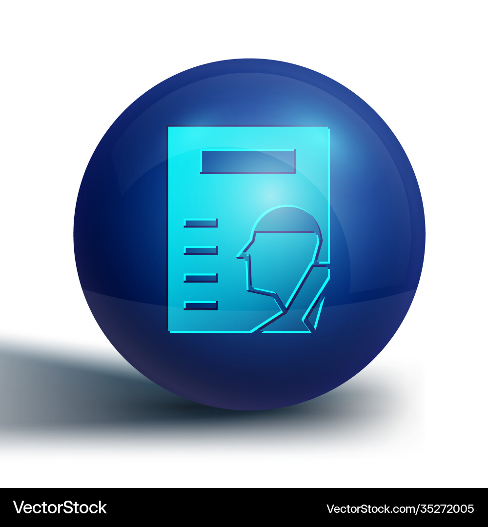 Blue cinema poster icon isolated on white Vector Image