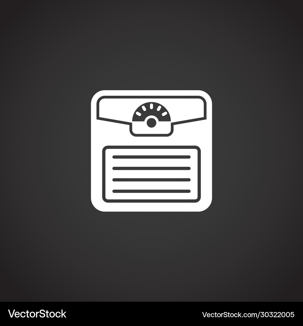 Crossfit related icon on background for graphic Vector Image