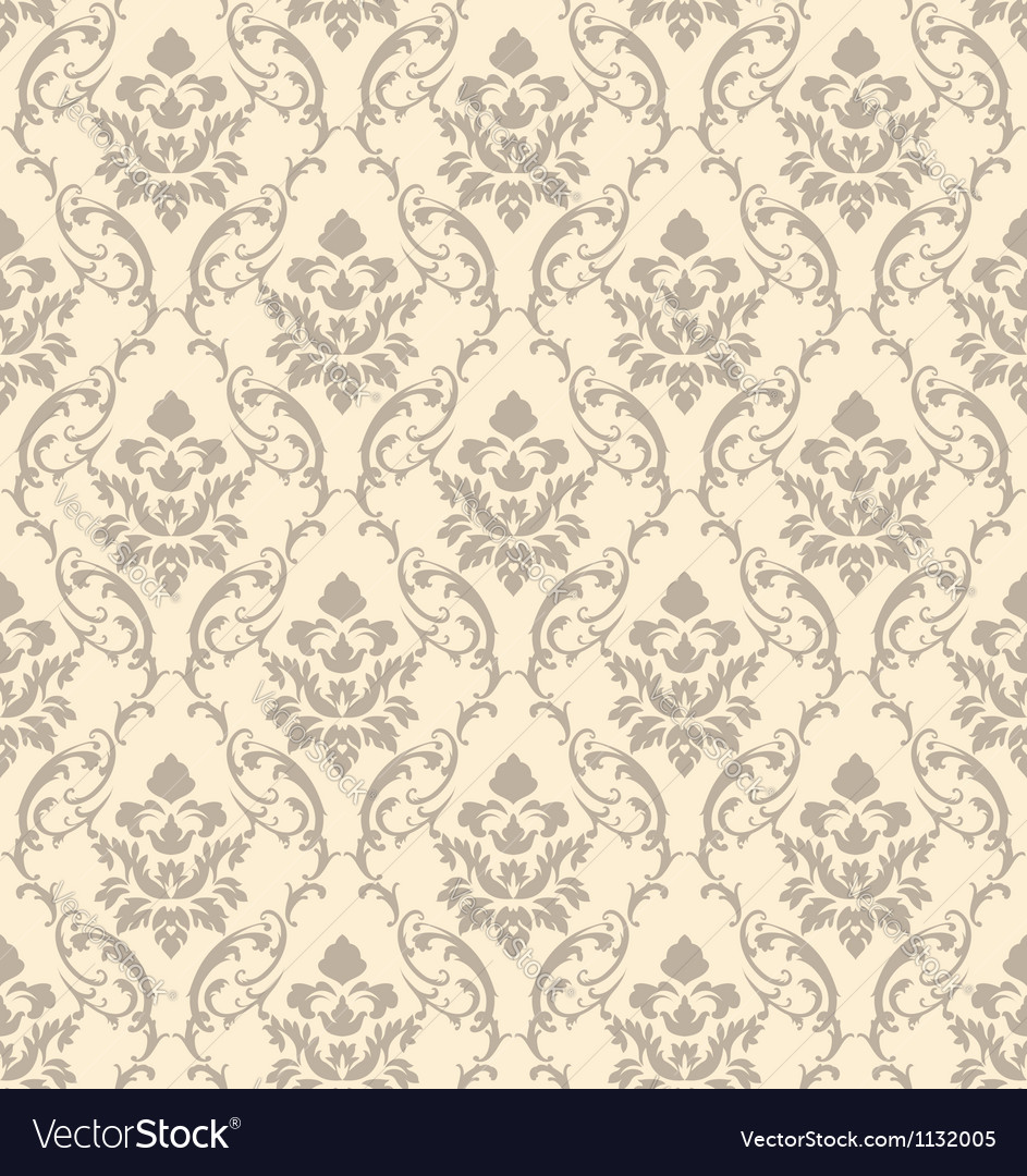 Damask seamless pattern Royalty Free Vector Image