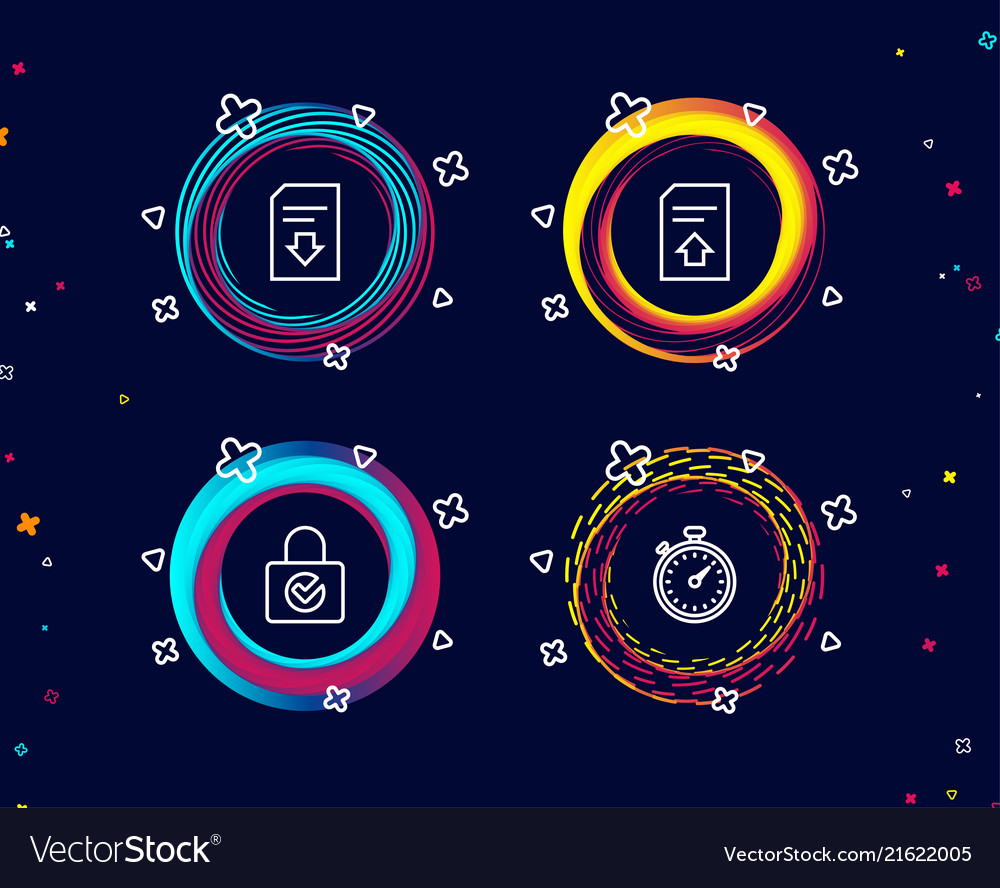 Password encryption upload file and download Vector Image