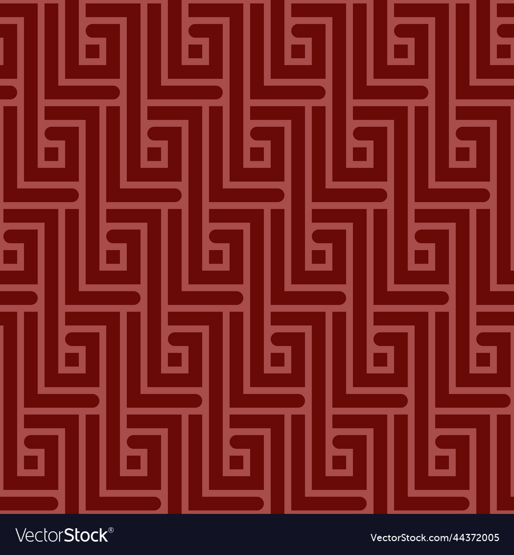 Red abstract seamless pattern with rectangular Vector Image