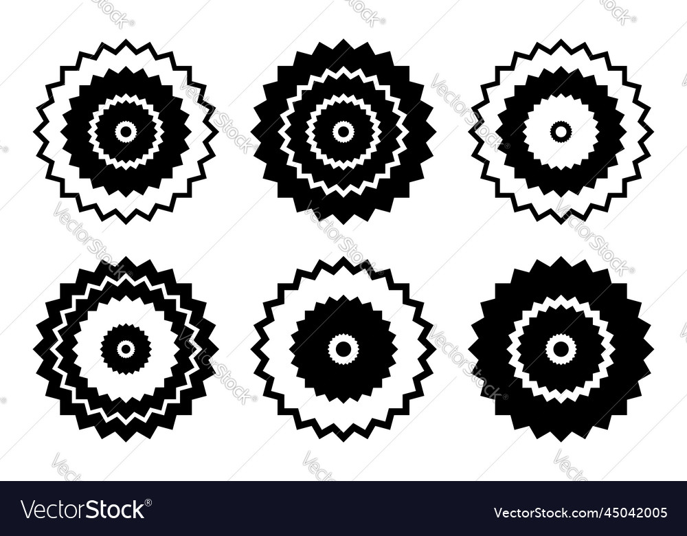 Round design elements Royalty Free Vector Image