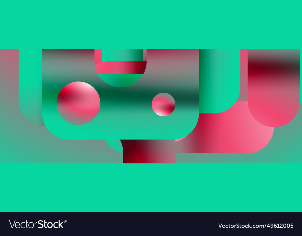 Simple geometric forms - dynamic Royalty Free Vector Image