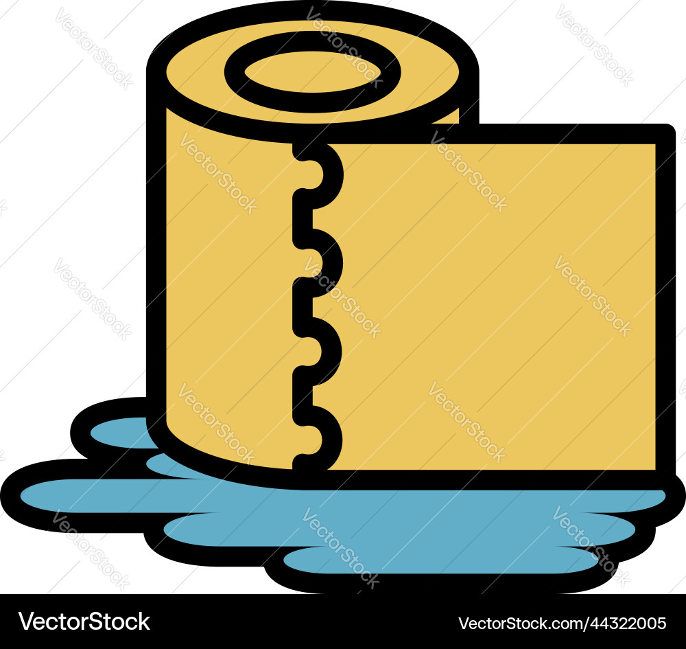 Toilet paper on a white background Royalty Free Vector Image