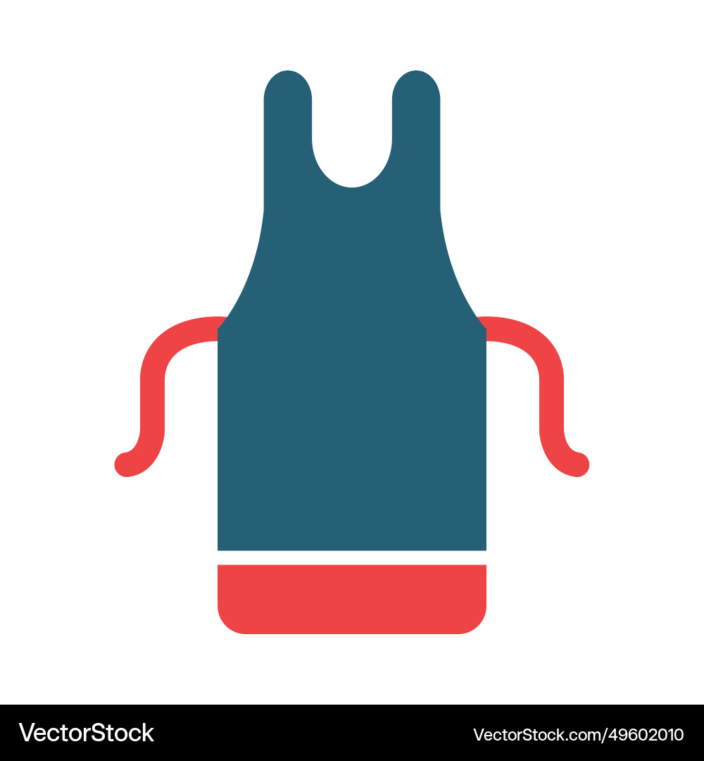 Apron glyph two color icons for personal Vector Image