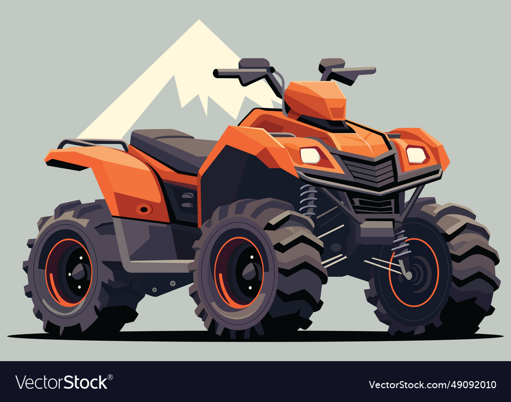 Atv flat design Royalty Free Vector Image - VectorStock
