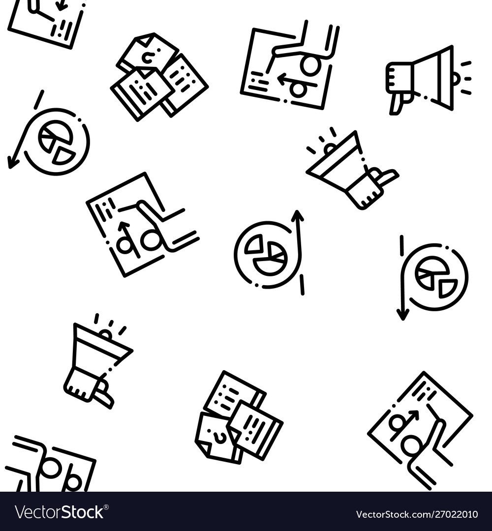 Scrum Agile Seamless Pattern Royalty Free Vector Image