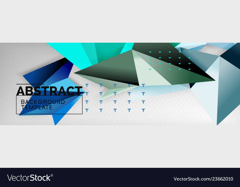 Triangles background techno template Royalty Free Vector