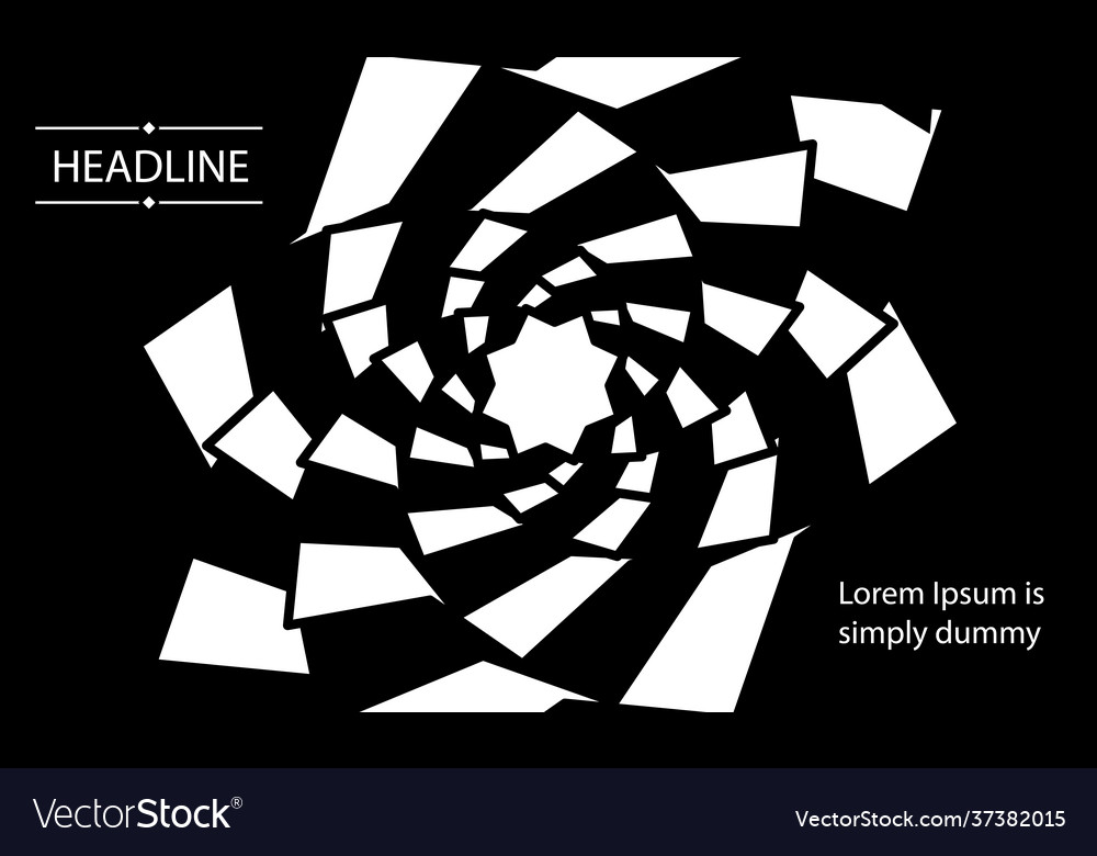 Black and white abstract line dark tech Royalty Free Vector