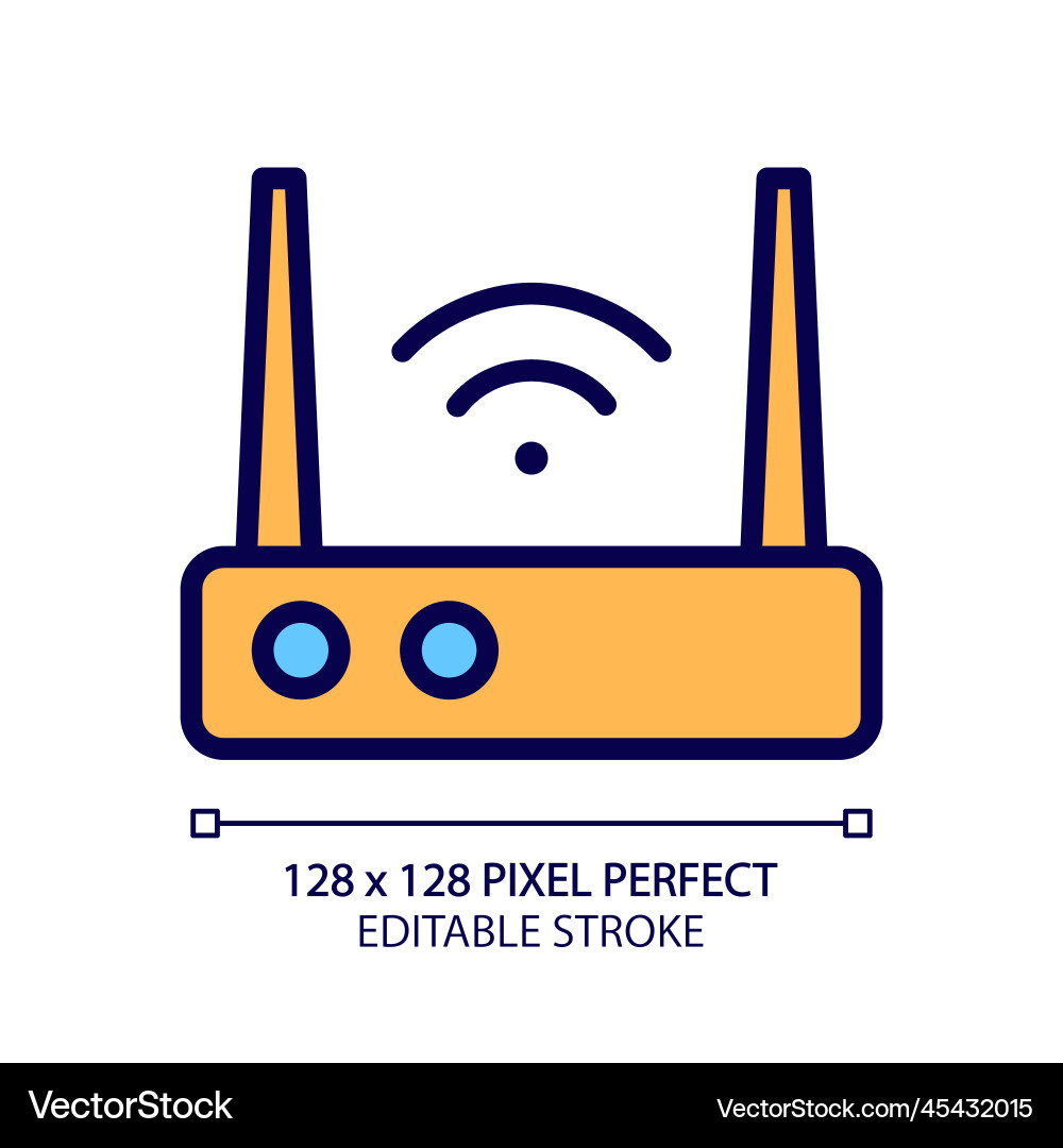 Internet pixel perfect rgb color icon Royalty Free Vector