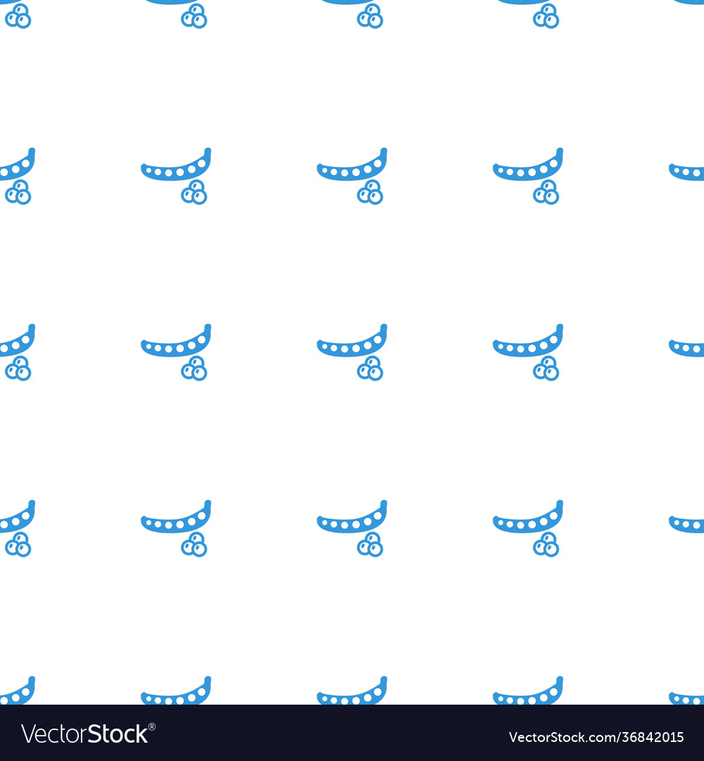 Peas icon pattern seamless white background Vector Image