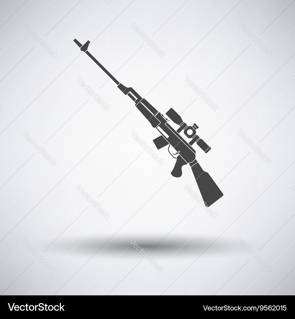 Sniper rifle icon Royalty Free Vector Image - VectorStock