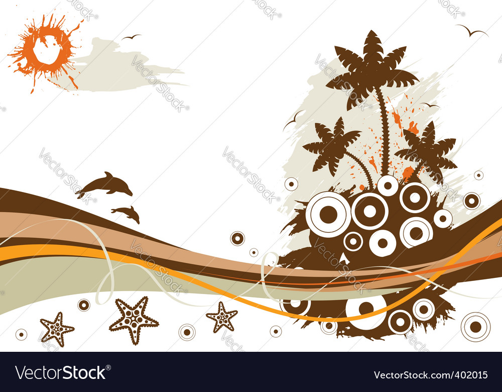 Summer background Royalty Free Vector Image - VectorStock