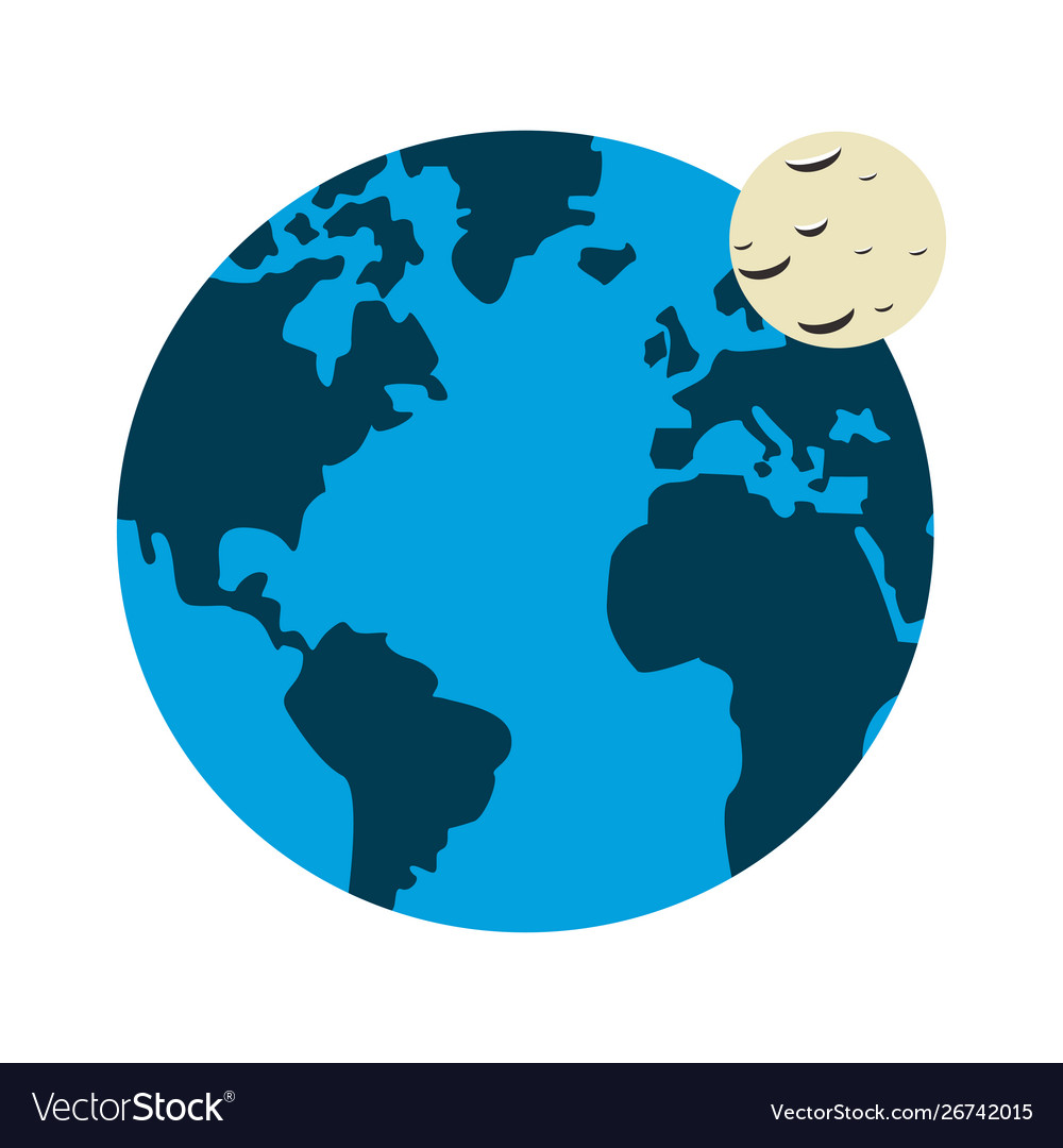 Universe space galaxy astronomy cartoon Royalty Free Vector