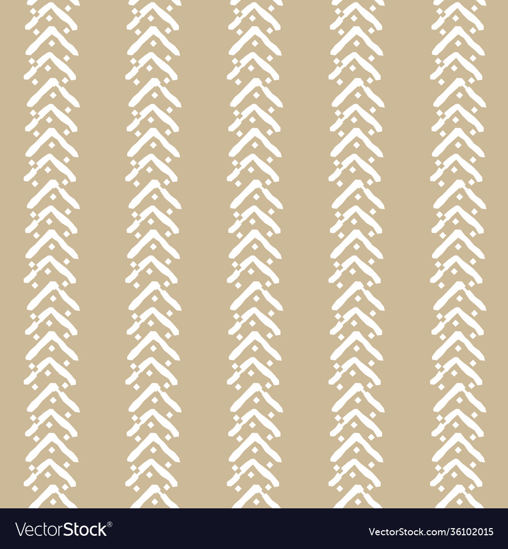 White seamless vertical repeat border pattern Vector Image