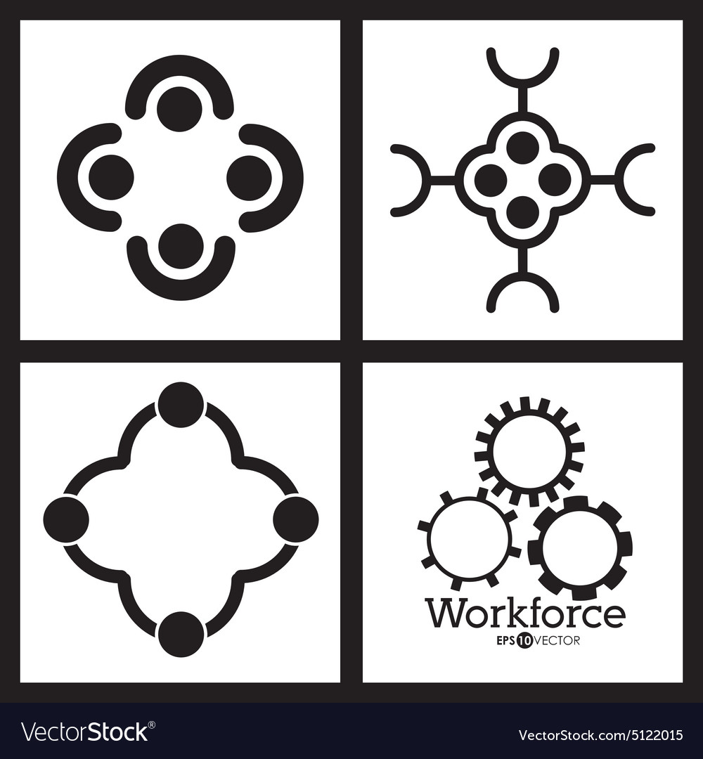 Workforce design Royalty Free Vector Image - VectorStock