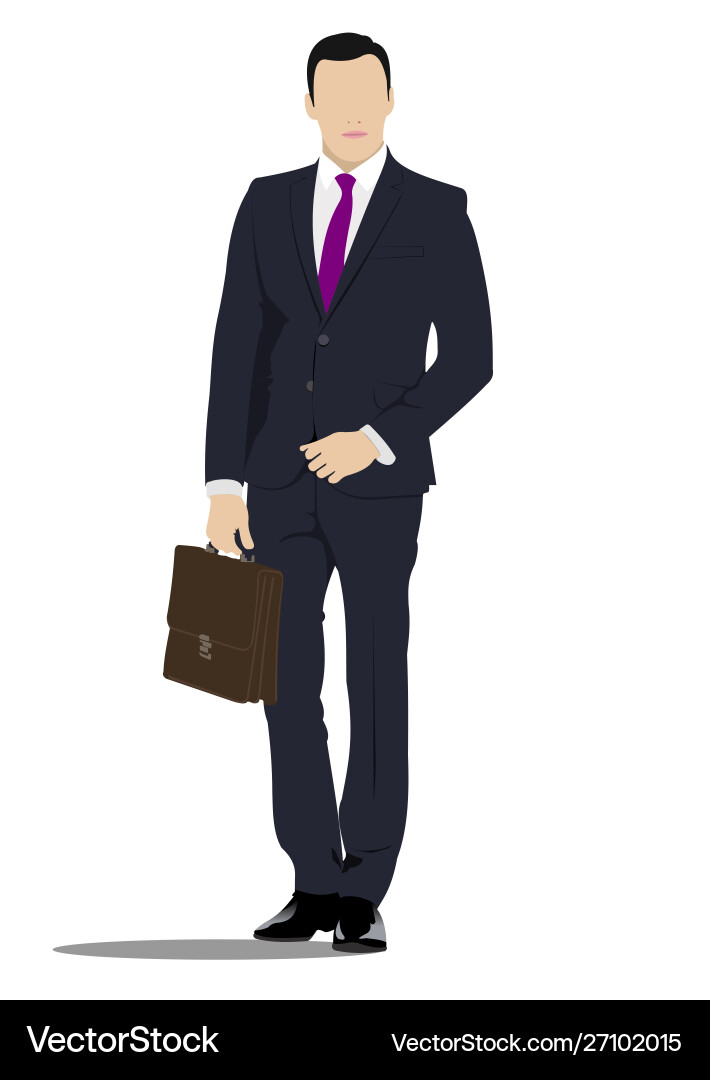 Young handsome man businessman Royalty Free Vector Image