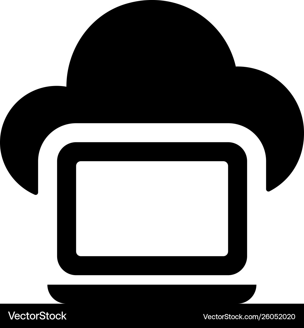 Cloud data computing Royalty Free Vector Image