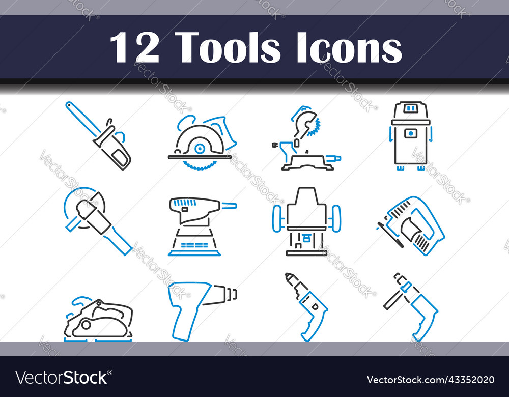 Tools icon set Royalty Free Vector Image - VectorStock