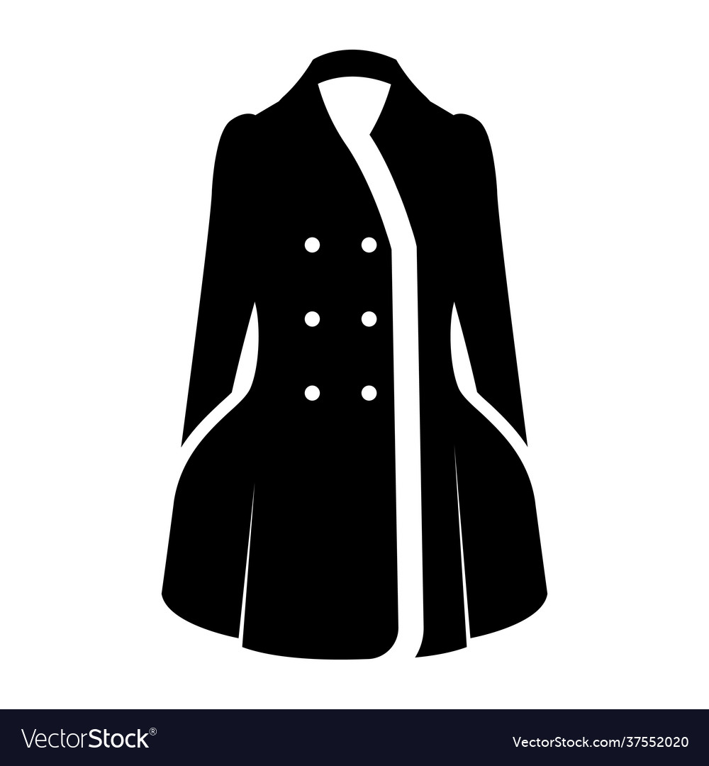 Winter Coat Royalty Free Vector Image Vectorstock