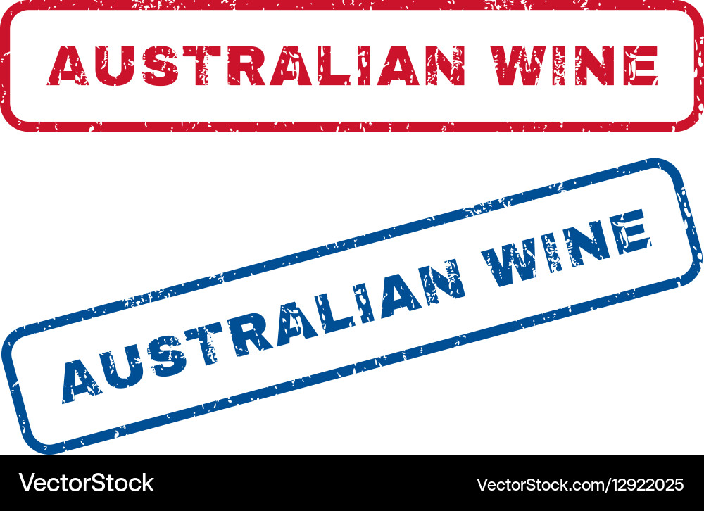 Australian wine rubber stamps Royalty Free Vector Image