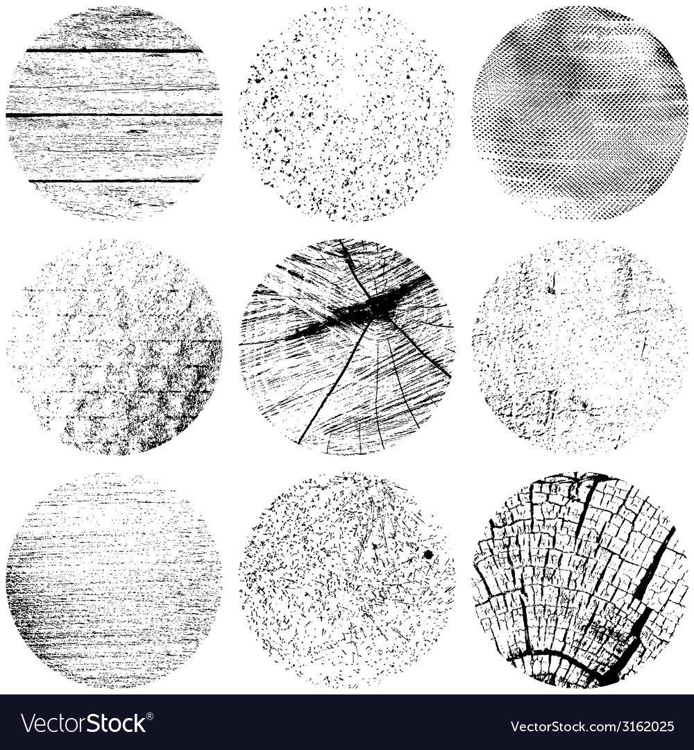 Circle texture set Royalty Free Vector Image - VectorStock