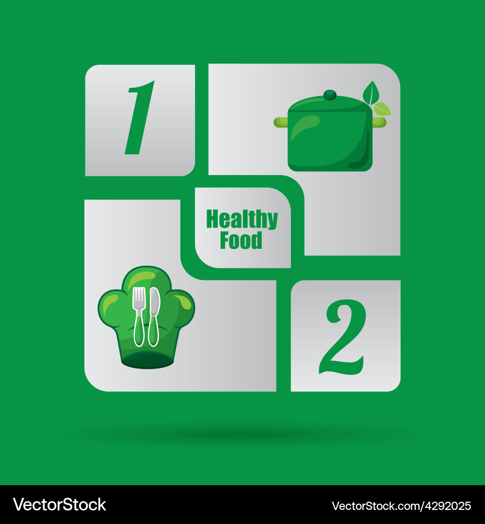 Healthy food infographics Royalty Free Vector Image