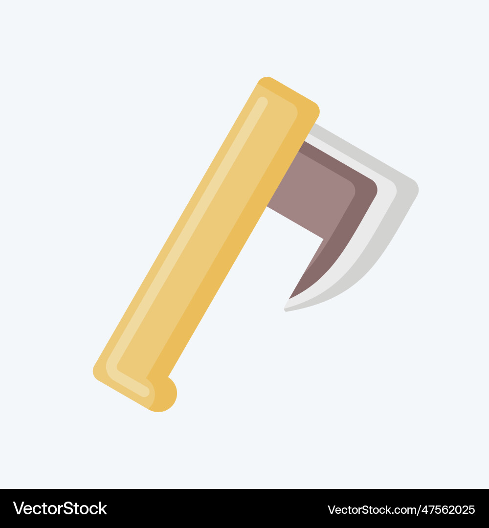 Icon axe related to celtic symbol flat style Vector Image