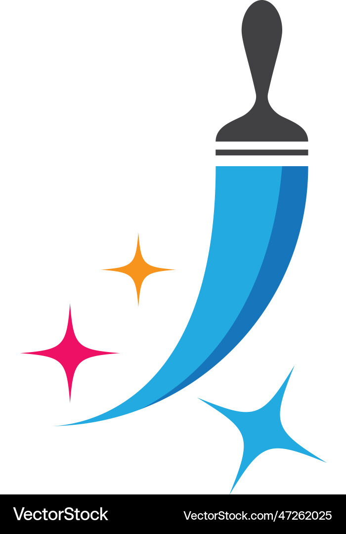 Paintbrush logo images Royalty Free Vector Image