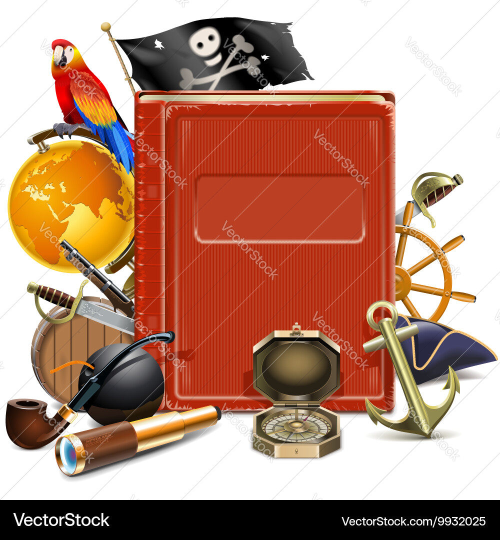 Pirate Book Royalty Free Vector Image - VectorStock