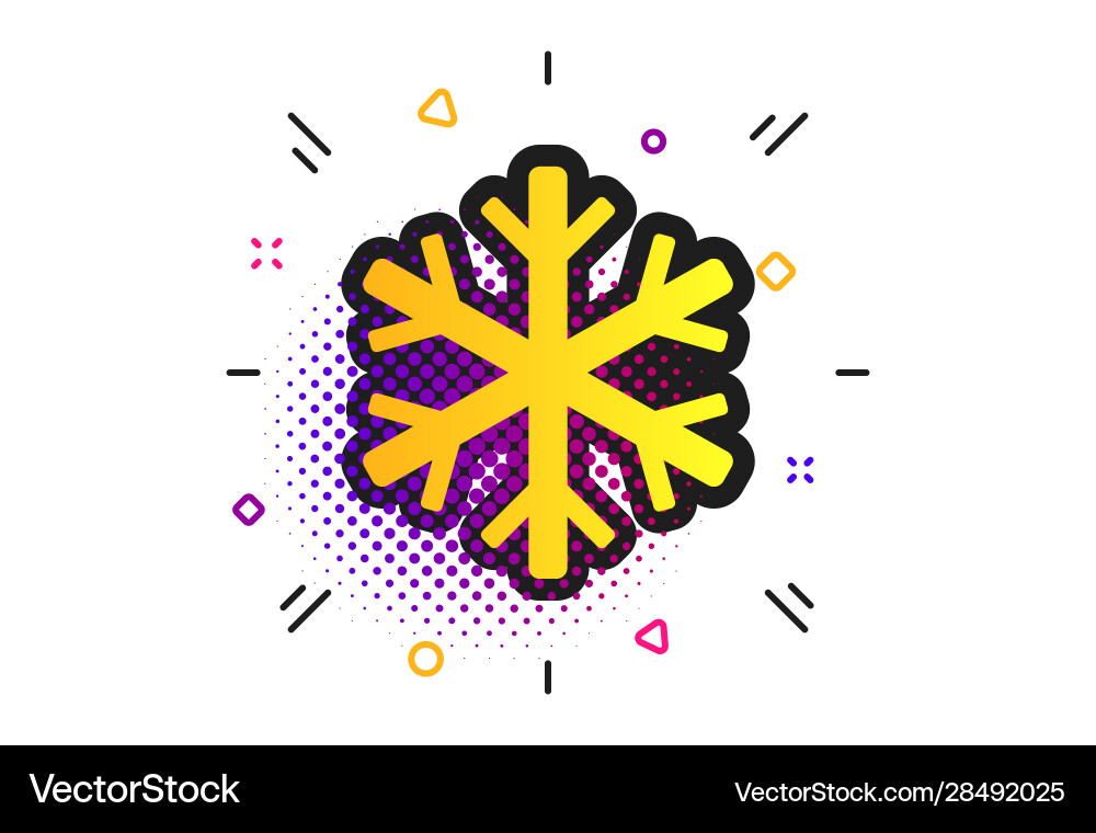 Snowflake sign icon air conditioning symbol Vector Image