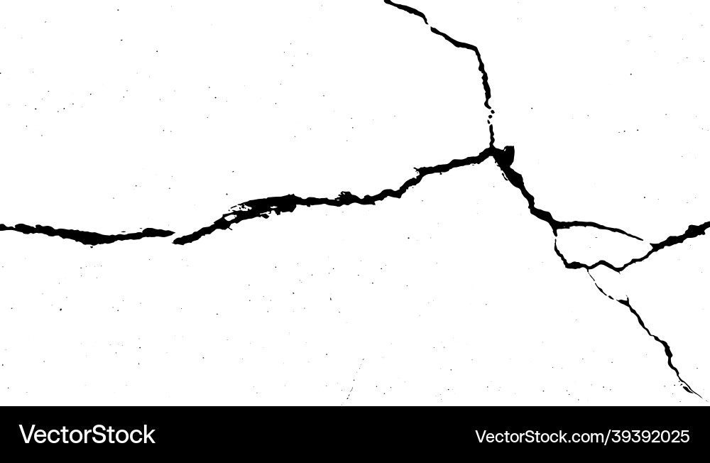 Wall cracks grunge urban graphics dust overlay Vector Image