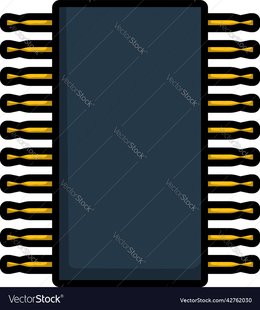 Chip icon Royalty Free Vector Image - VectorStock